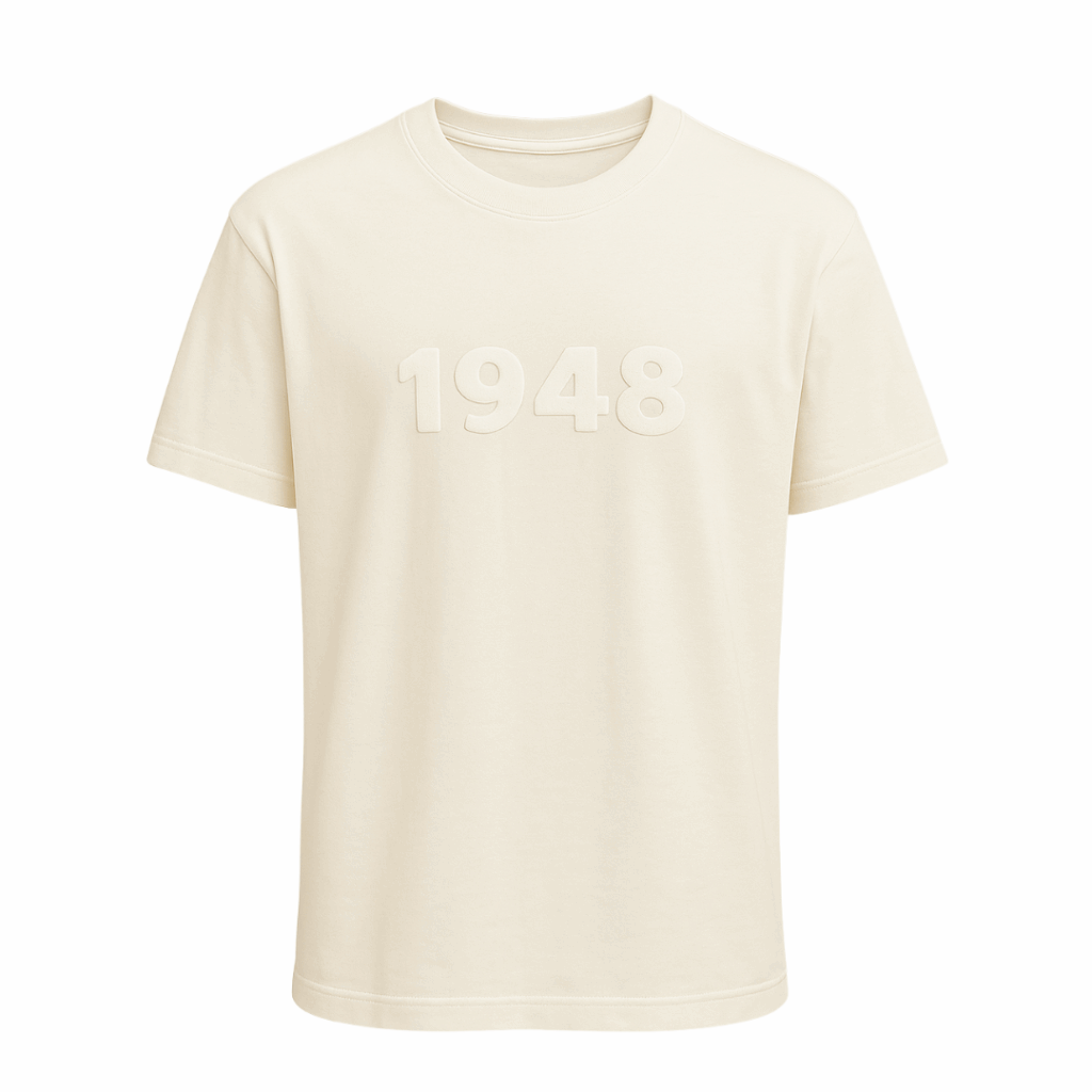 Oversized T-shirt 1948 WHT- Adults - OMONOIA Green Boutique